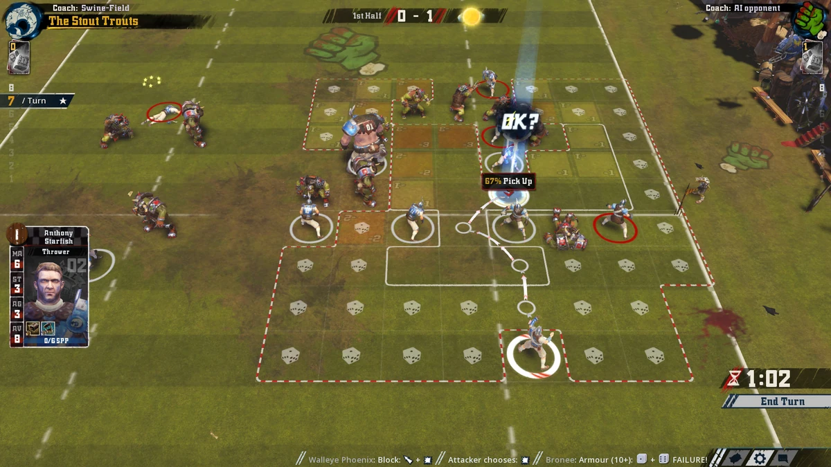 Stunned | Blood Bowl 2 (video game) Wiki | Fandom