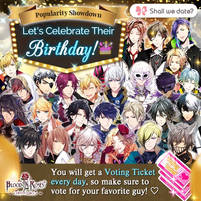 Popularity Showdown: Let's Celebrate Their Birthday! | Blood in Roses ...