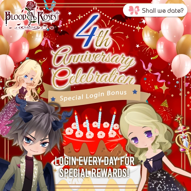 4th Anniversary Celebration | Blood In Roses Wiki | Fandom