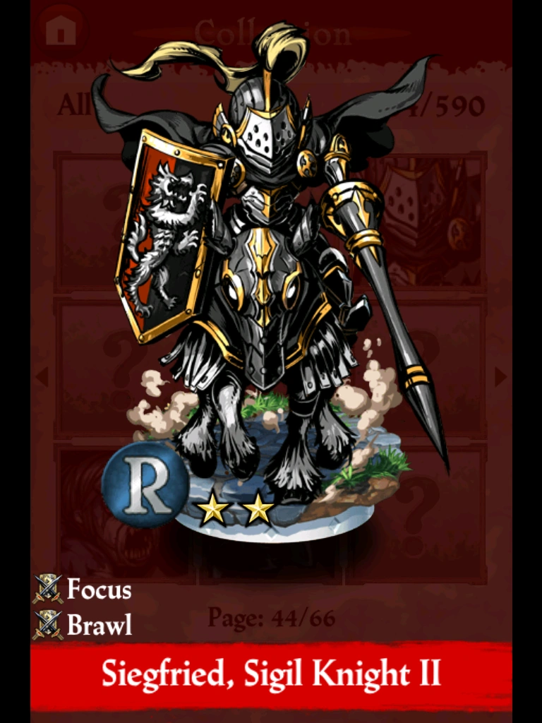 Siegfried, Sigil Knight II | BloodBrothersDatabase Wiki | Fandom