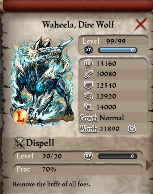 Waheela, Dire Wolf | Blood Brothers Wiki | Fandom