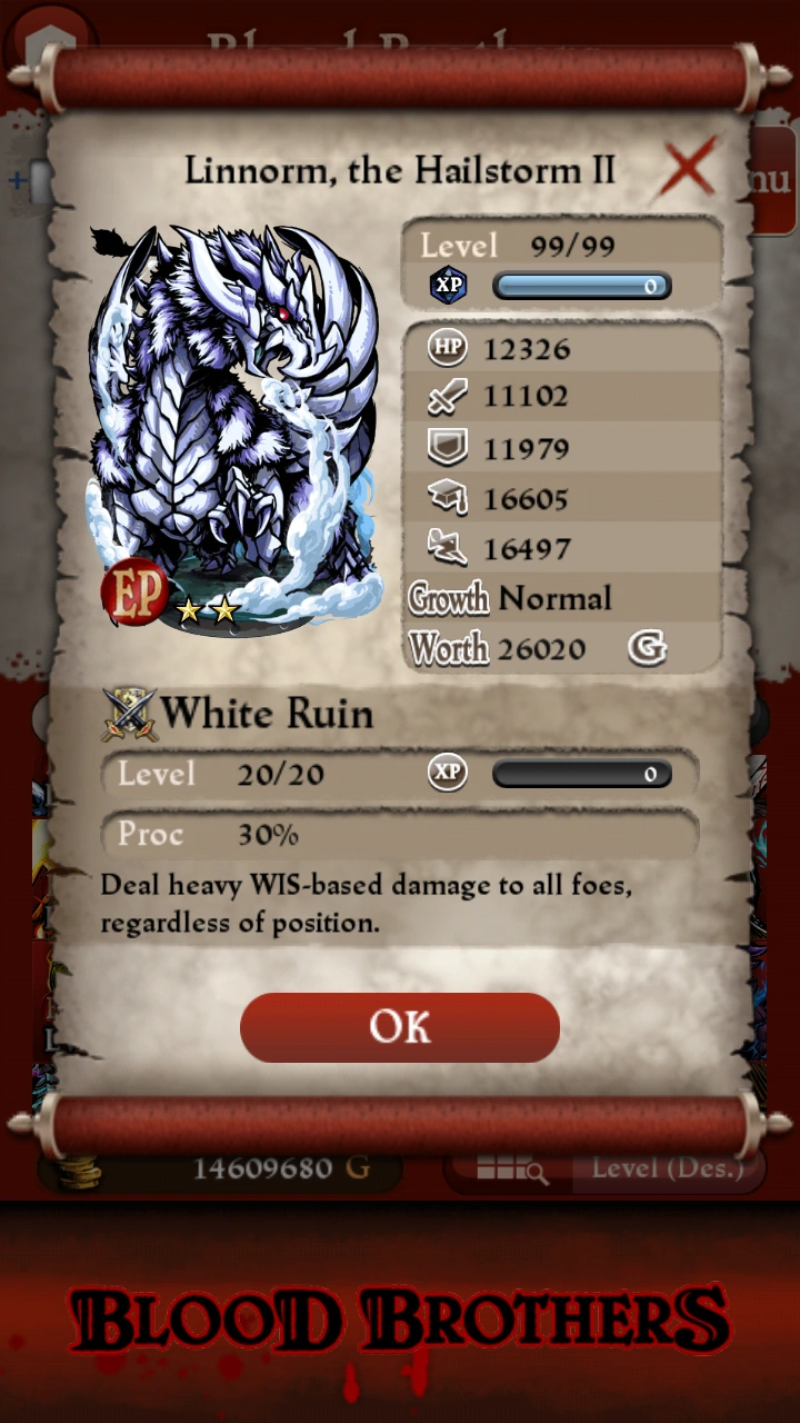 Linnorm, the Hailstorm II | Blood Brothers Wiki | Fandom