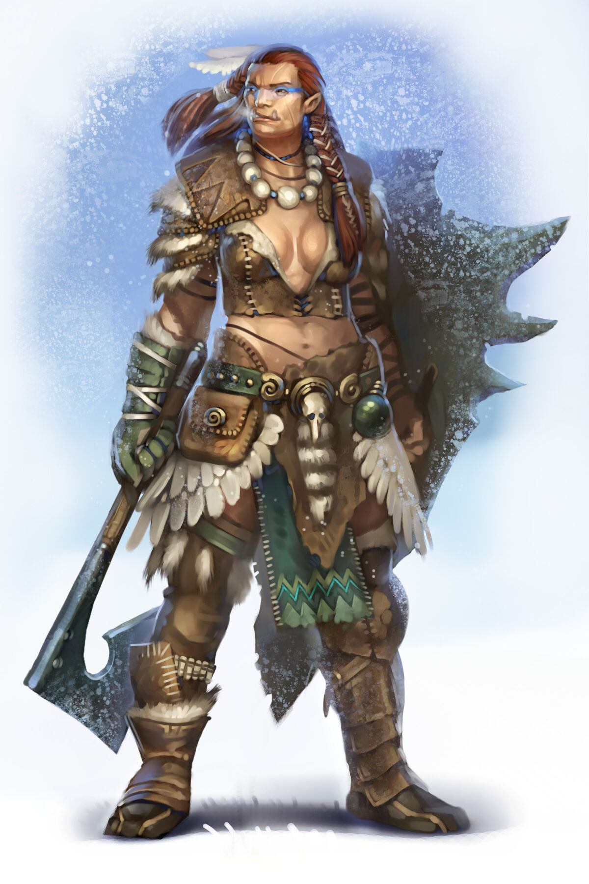 Half Orc Female Dandd