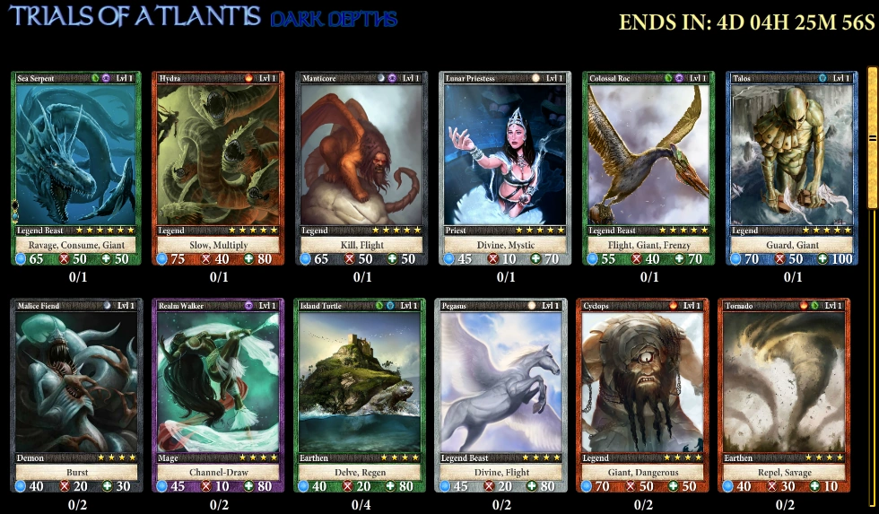 Trials of Atlantis: Dark Depths Event Box | BloodRealm Wiki | Fandom