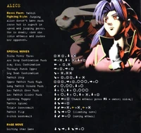 Alice/Command Lists | Bloody Roar Wiki | Fandom