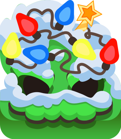 Snowy Bush Monster | Blooket Wiki | Fandom