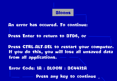 Blue Screen Track | Bloons Conception Wiki | Fandom