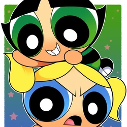 Powerpuff Girls Blossom And Bubbles Buttercup