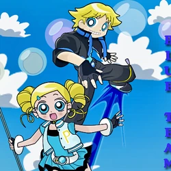 Powerpuff Girls Z Bubbles And Boomer