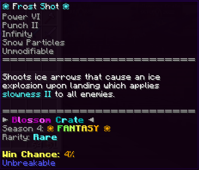 Frost Shot | BlossomCraft Wiki | Fandom