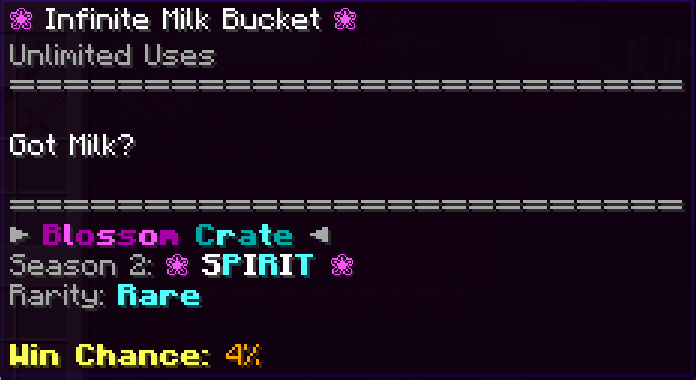 Infinite Milk Bucket | BlossomCraft Wiki | Fandom