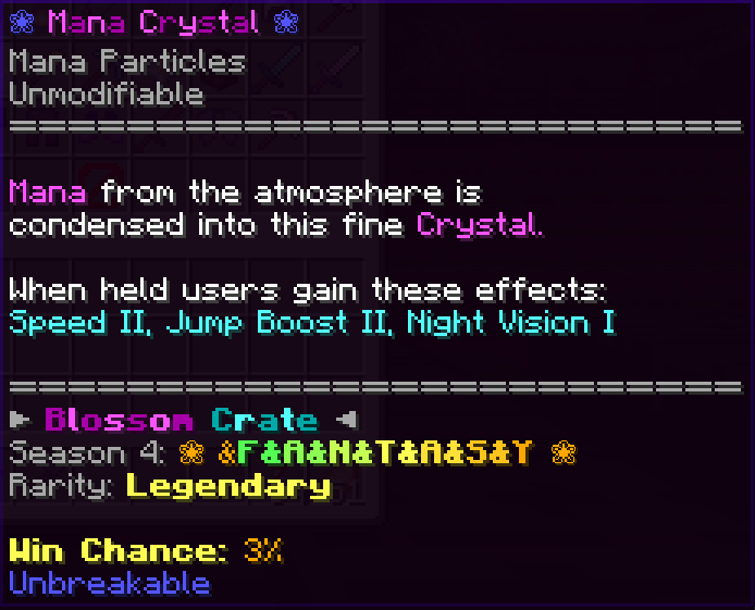 Mana Crystal | BlossomCraft Wiki | Fandom