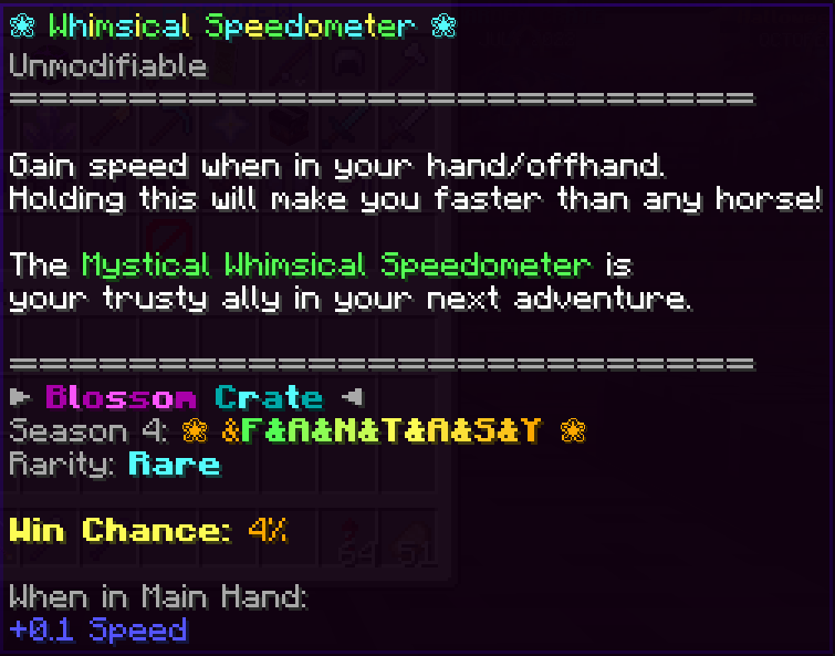 Whimsical Speedometer | BlossomCraft Wiki | Fandom