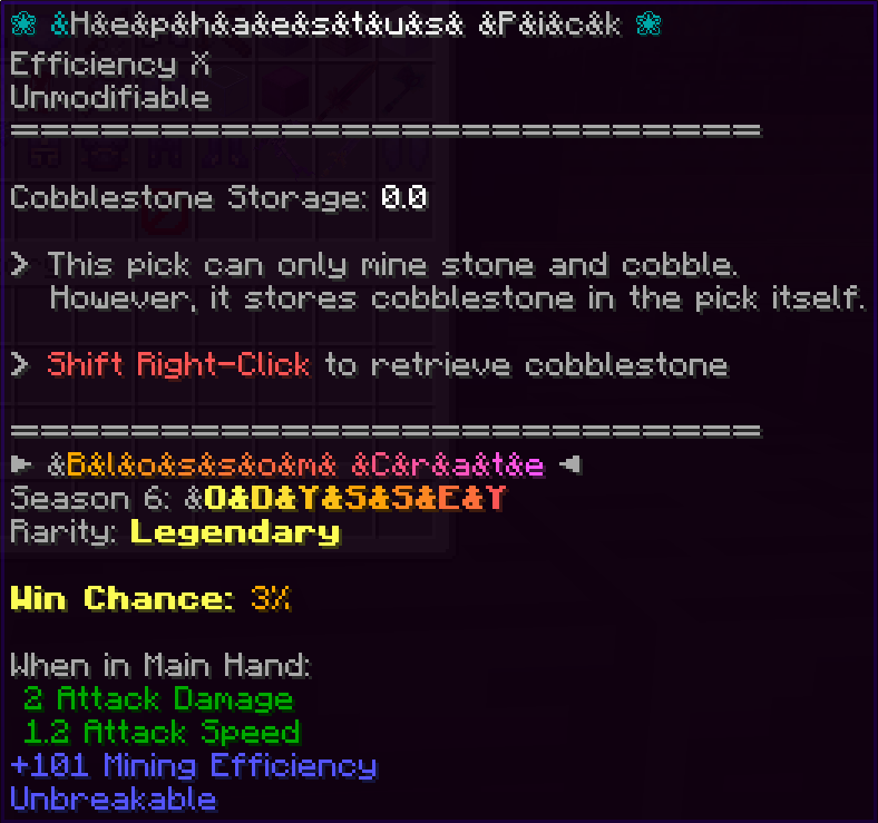 Hephaestus Pick Blossomcraft Wiki Fandom