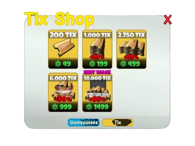 Tix | Blox Battles Wiki | Fandom