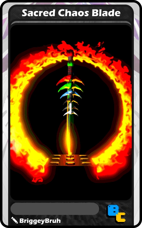 Sacred Chaos Blade | Blox Cards Wikia | Fandom