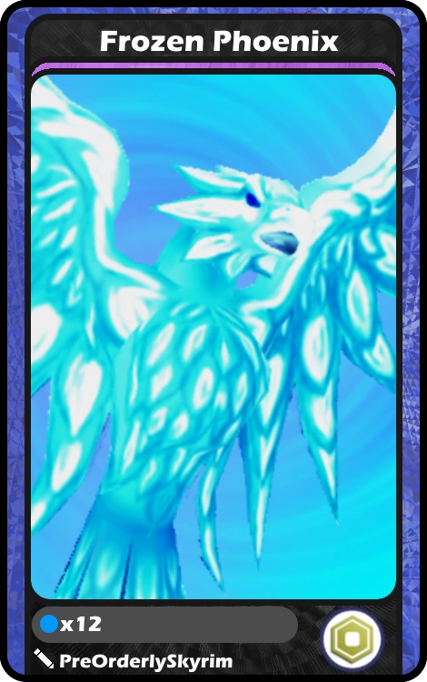 Frozen Phoenix | Blox Cards Wikia | Fandom