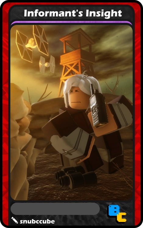 Informant's Insight | Blox Cards Wikia | Fandom