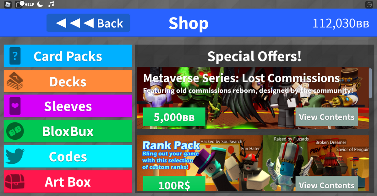 Offers | Blox Cards Wikia | Fandom
