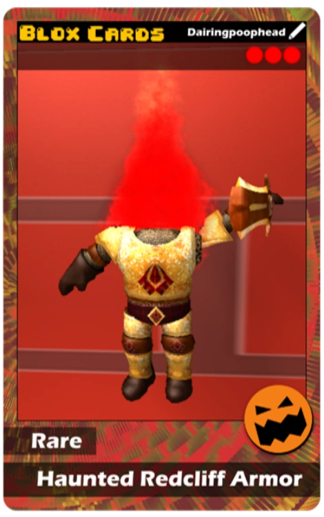 Haunted Redcliff Armor (Legacy) | Blox Cards Wikia | Fandom