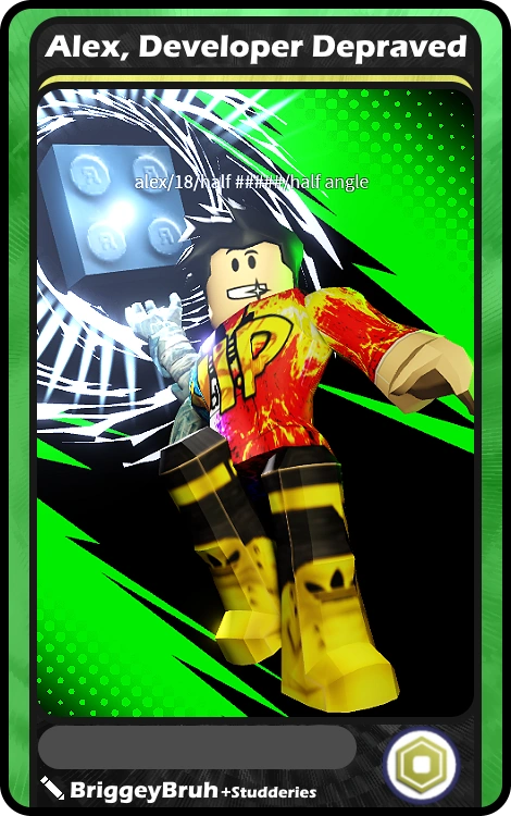 Alex, Developer Depraved | Blox Cards Wikia | Fandom