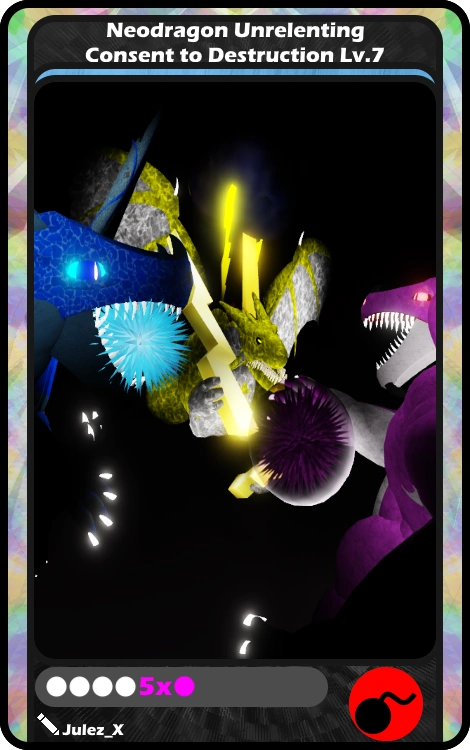 Neodragon Unrelenting Consent to Destruction Lv.7 | Blox Cards Wikia ...