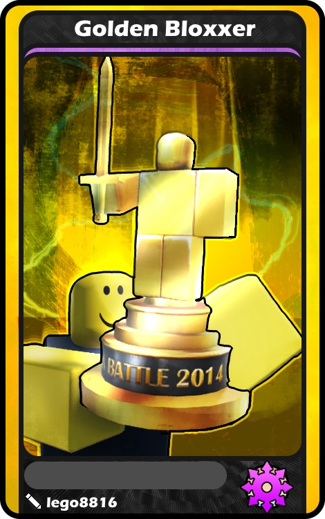 Golden Bloxxer | Blox Cards Wikia | Fandom