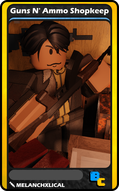 Guns N' Ammo Shopkeep | Blox Cards Wikia | Fandom Guns N' Ammo Shopkeep | Blox Cards Wikia | Fandom