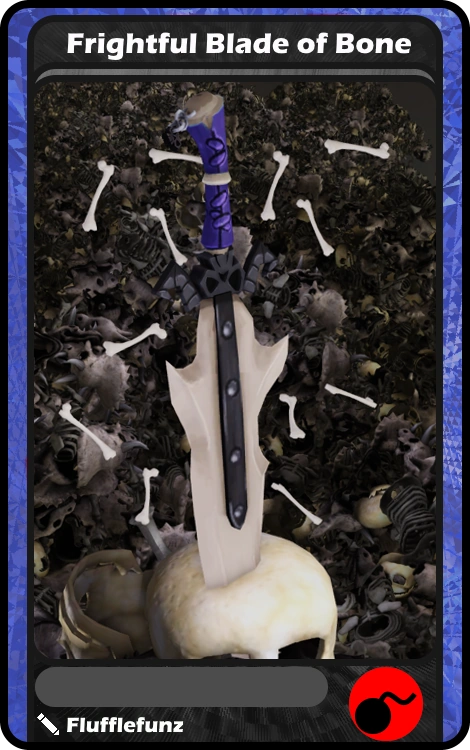Frightful Blade of Bone | Blox Cards Wikia | Fandom