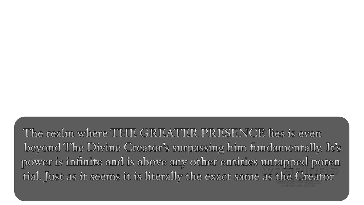 The Greater Presence | Blue Mark Comic Wiki | Fandom