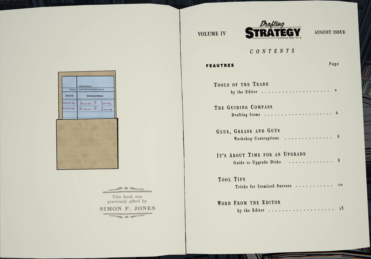 Drafting Strategy Vol. 4 | Blue Prince Wiki | Fandom