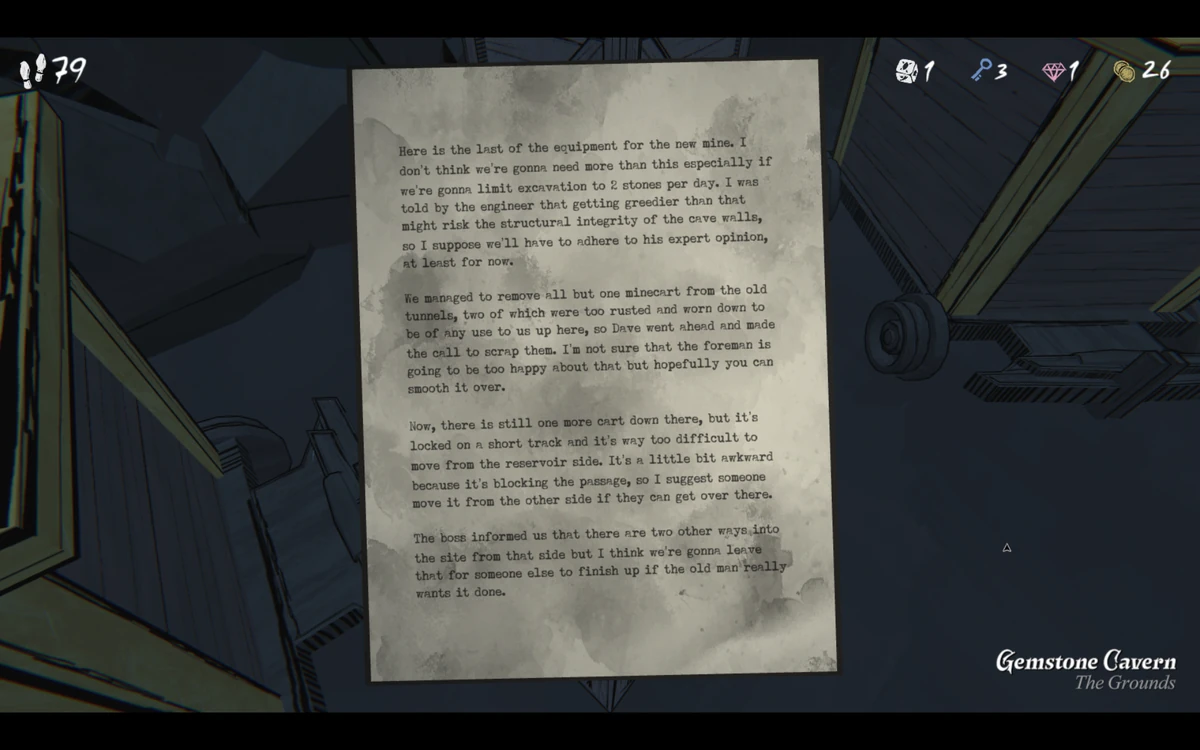 Gemstone Cavern Note | Blue Prince Wiki | Fandom