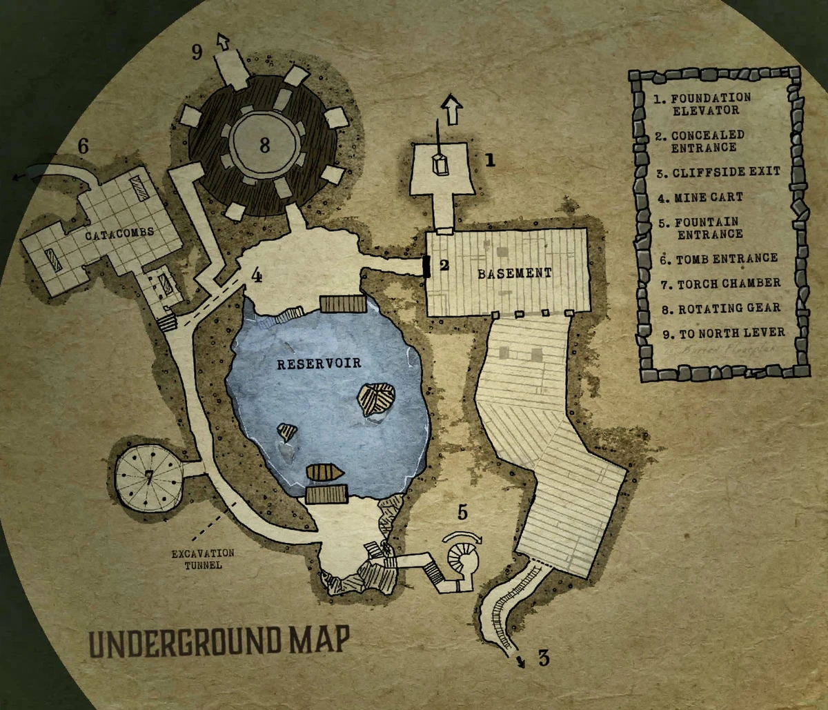 Underground Map | Blue Prince Wiki | Fandom