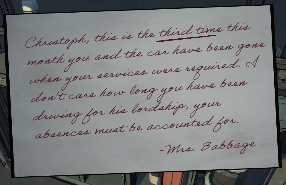 Garage Note | Blue Prince Wiki | Fandom