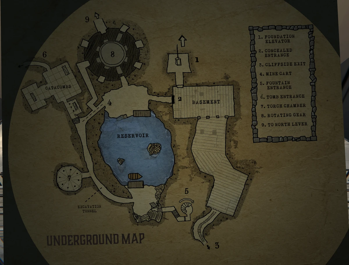 Underground Map | Blue Prince Wiki | Fandom