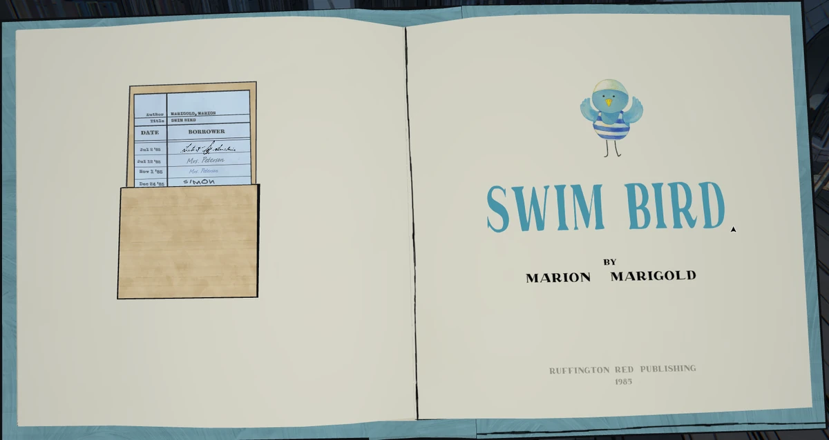 Swim Bird | Blue Prince Wiki | Fandom