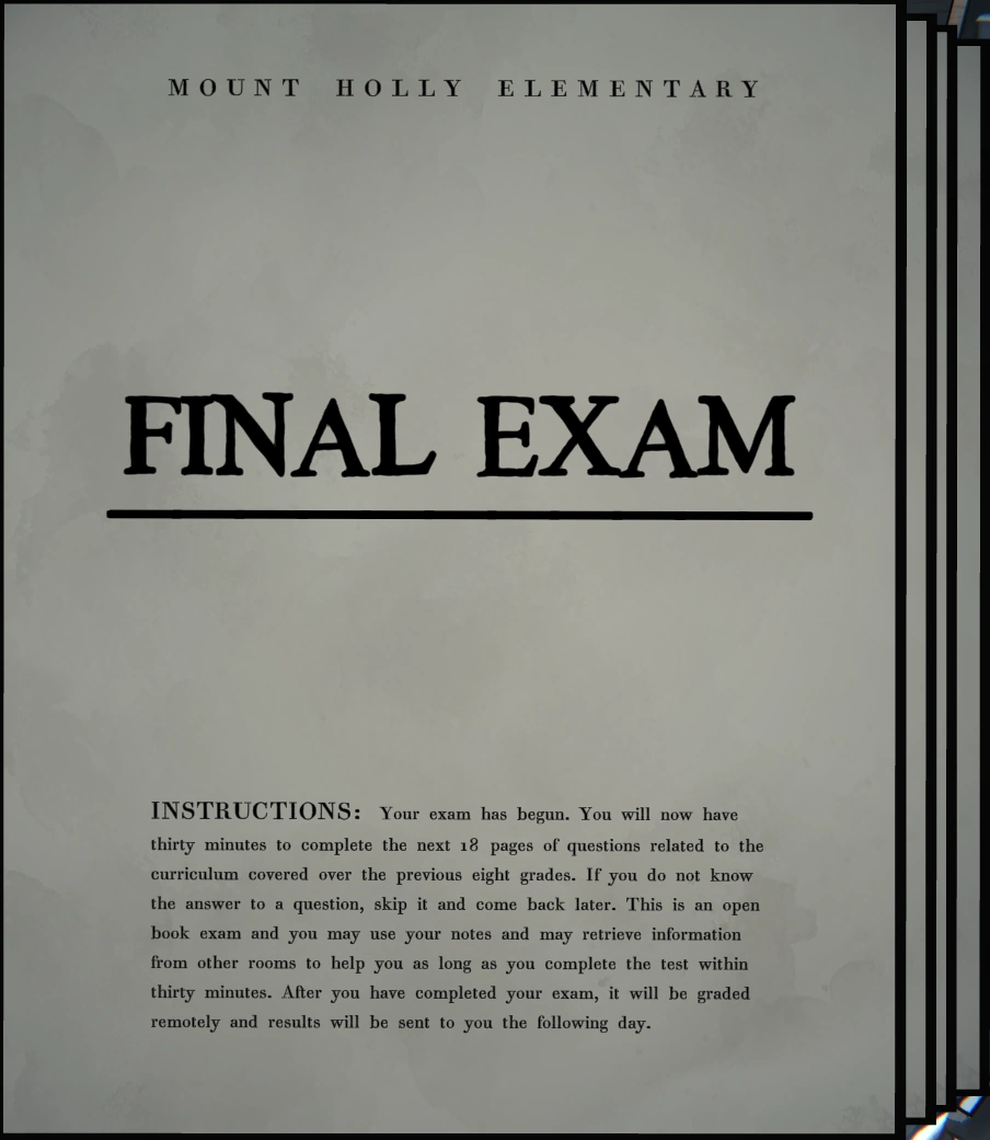 Final Exam | Blue Prince Wiki | Fandom