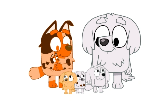 Copper and Indocy Fanart Center | Bluey Fanon Wiki | Fandom