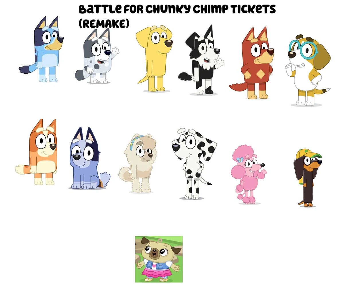 Battle for Chunky Chimp Tickets (Remake) | Bluey Fanon Wiki | Fandom