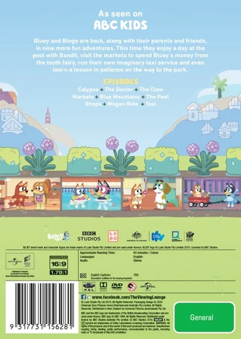 Bluey: The Pool And Other Stories Vol 3 (DVD) | Bluey Wiki | Fandom