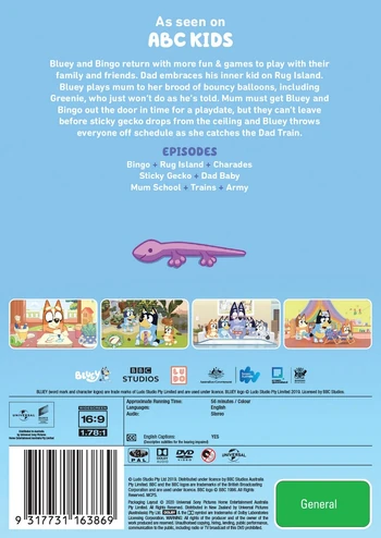 Bluey: Sticky Gecko And Other Stories Vol 8 (DVD) | Bluey Wiki | Fandom