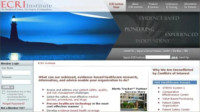 ECRI Institute | BMET Wiki | Fandom