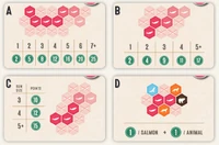 Cascadia/Wildlife scoring cards | Board Games Wiki | Fandom