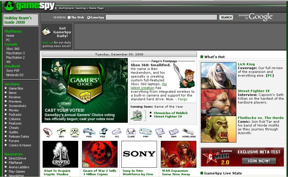 GameSpy | Board 8 Wiki | Fandom