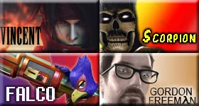 Vincent Valentine vs Falco Lombardi vs Scorpion vs Gordon Freeman 2008 ...