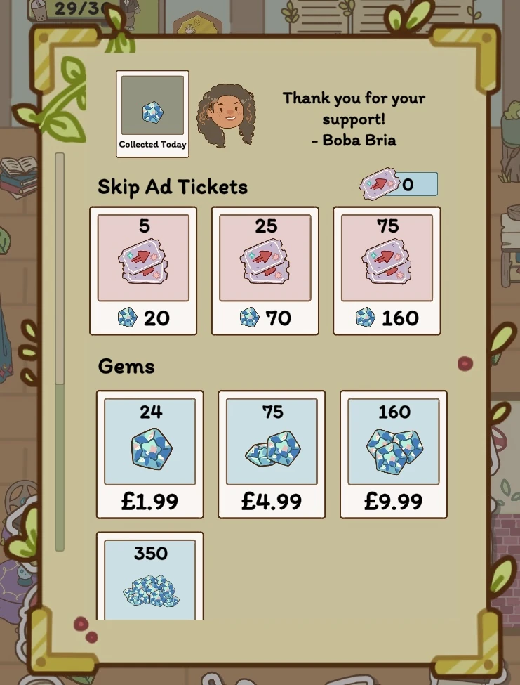 Gem Shop | Boba Story Wiki | Fandom