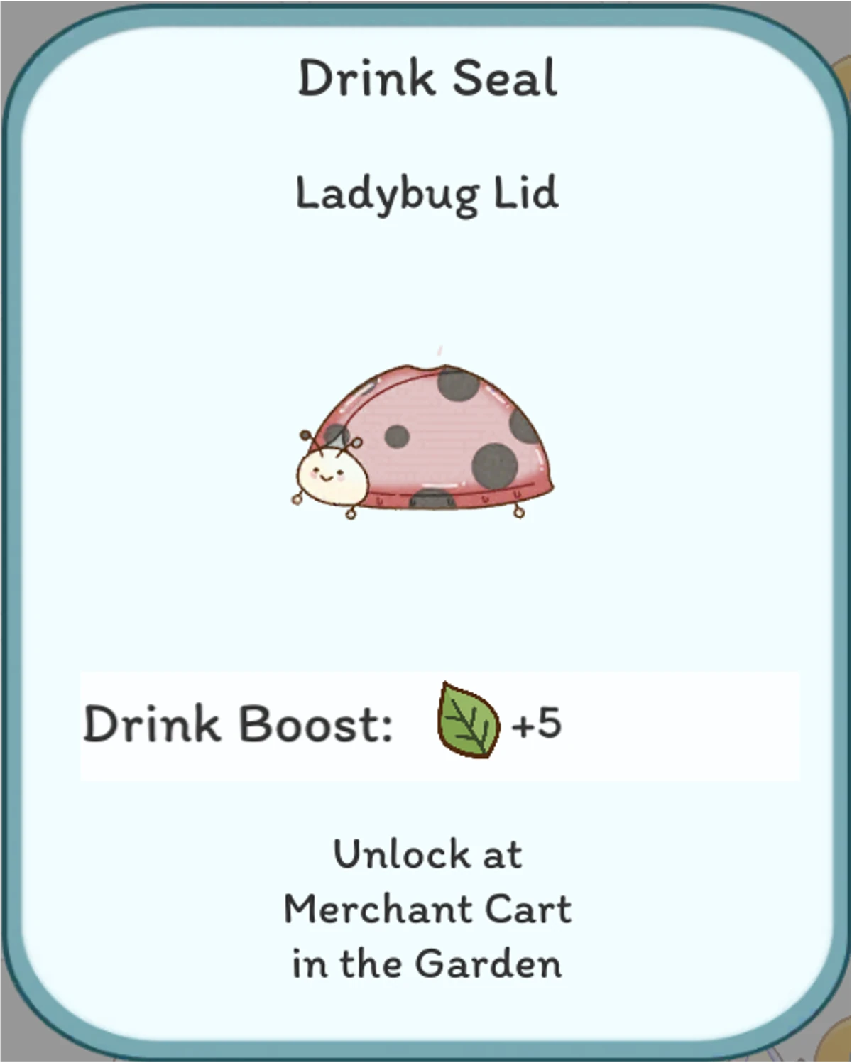 Ladybug Lid | Boba Story Wiki | Fandom