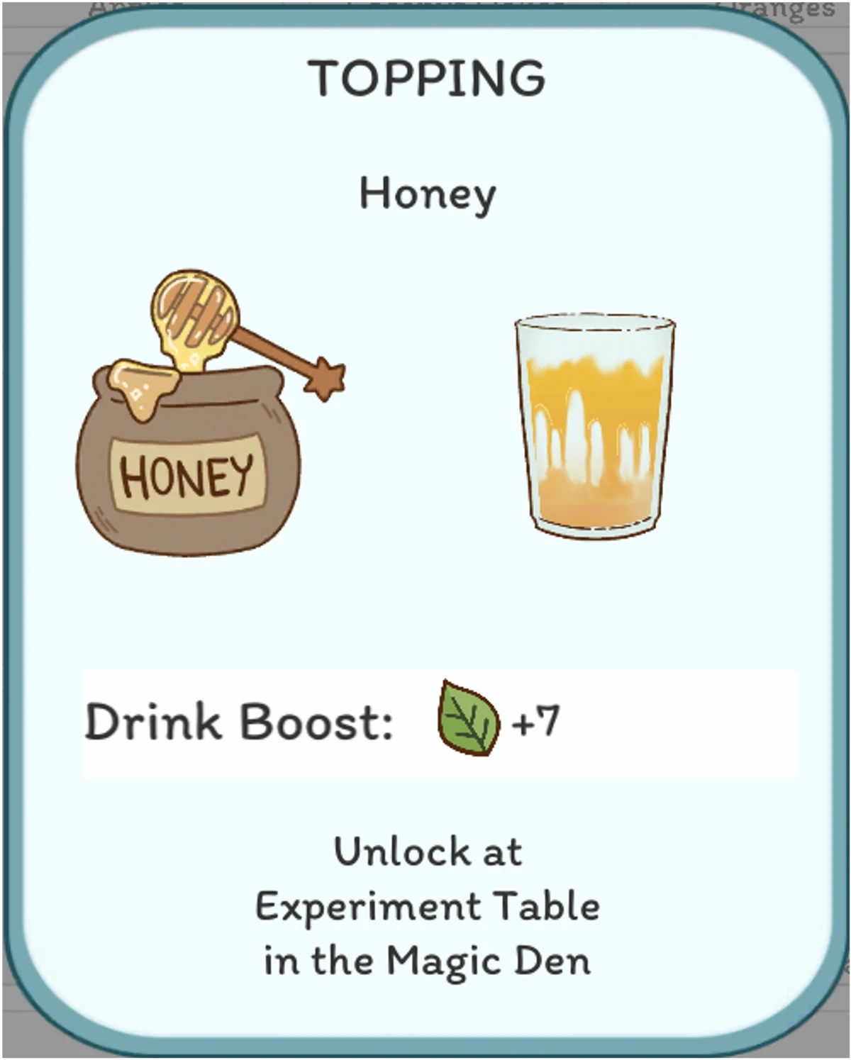 Honey Topping | Boba Story Wiki | Fandom