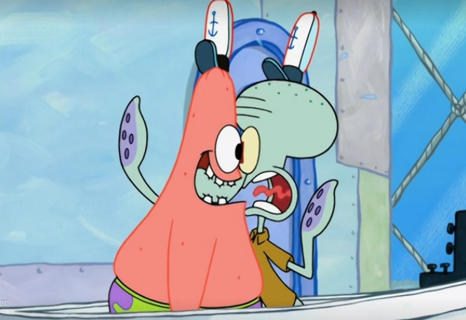 Patrick Bob Esponja Irritado