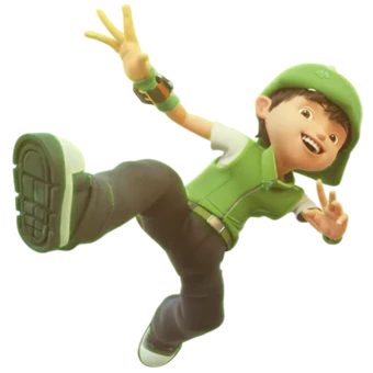 how to draw boboiboy leaf